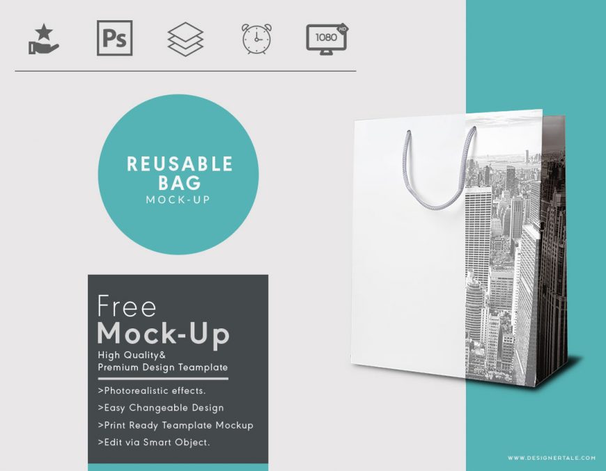 Reusable Bag Mockup - Designertale
