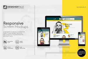 Responsive Screen Mockup - Designertale