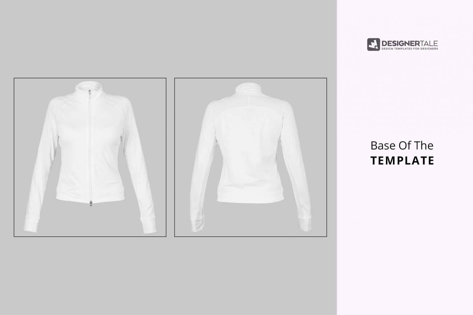 Female Fitness Jacket Mockup - Designertale