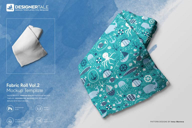 Fabric Roll Mockup Vol.2 - Designertale