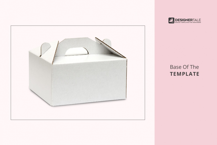 Cake Box Packaging Mockup - Designertale