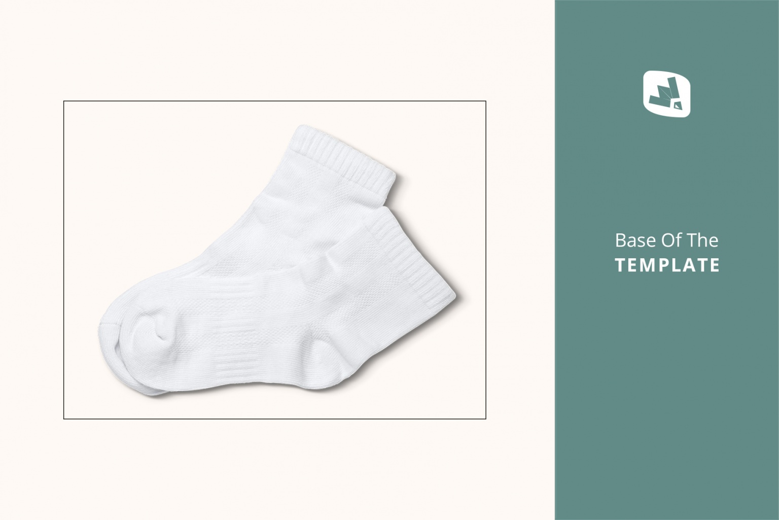Top View Half Socks Mockup | Designertale