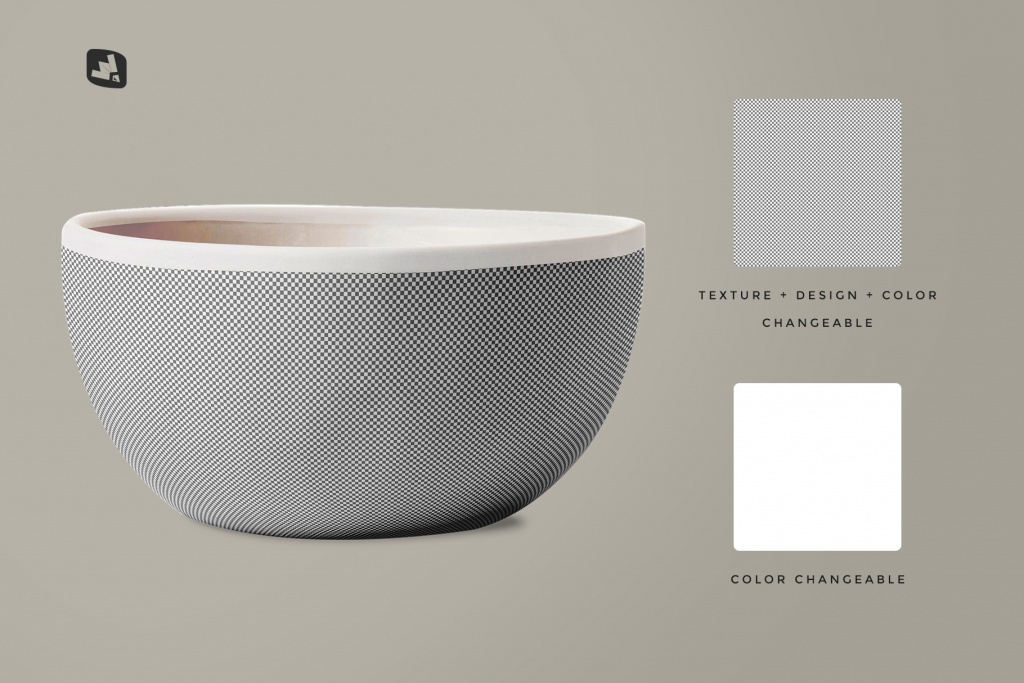 Front View Bowl Mockup Vol.1 - Designertale