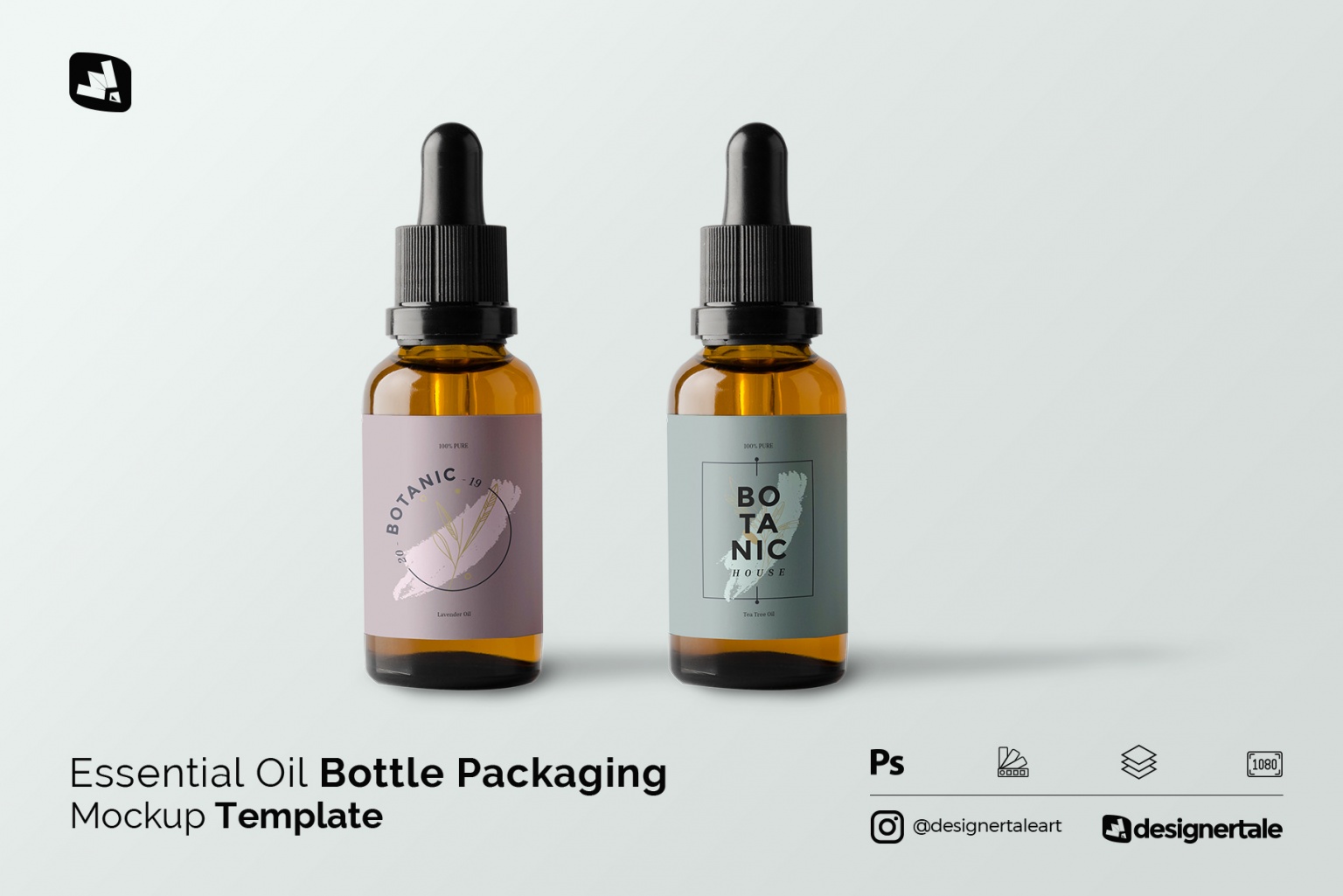Essential Oil Packaging Mockup - Designertale