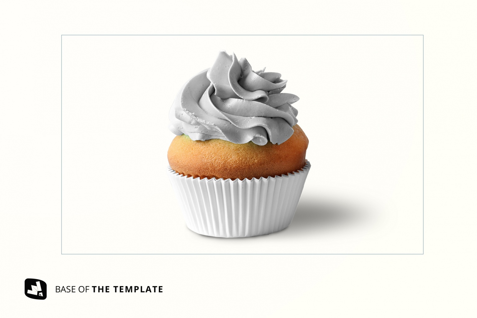 Frontview Cupcake Casing Mockup - Designertale