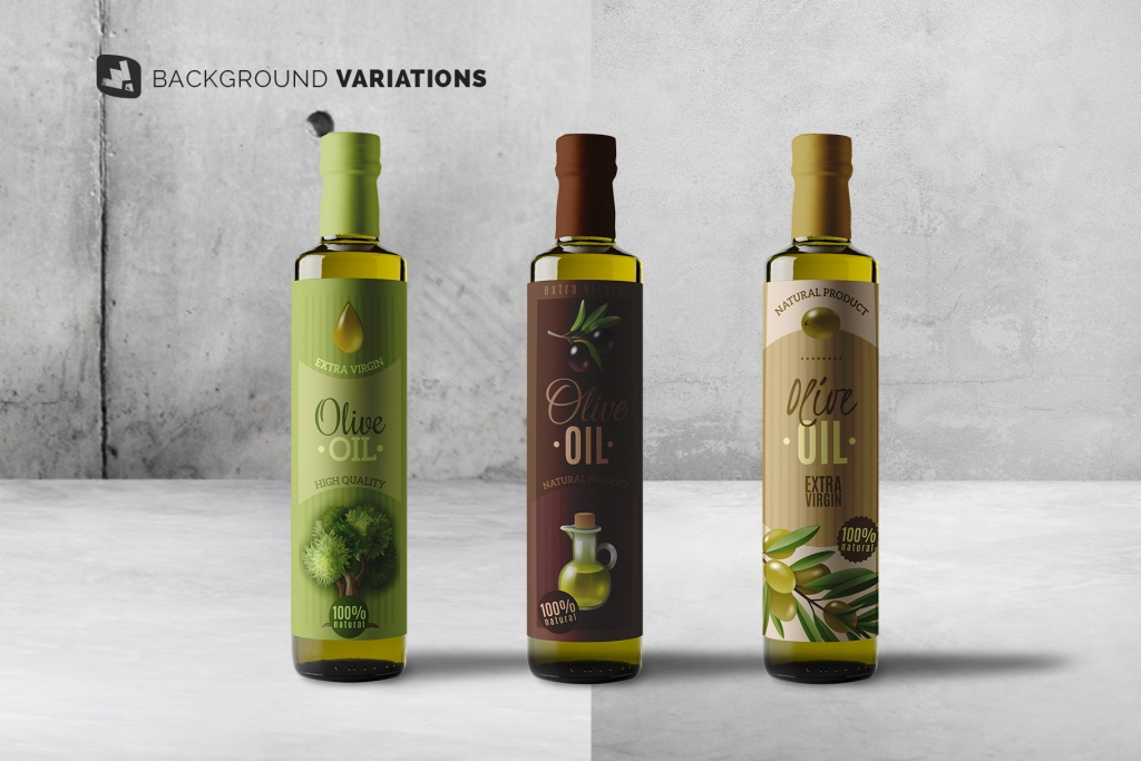 Cooking Oil Bottle Packaging Mockup - Designertale