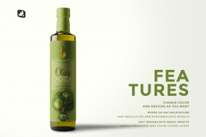 Cooking Oil Bottle Packaging Mockup - Designertale