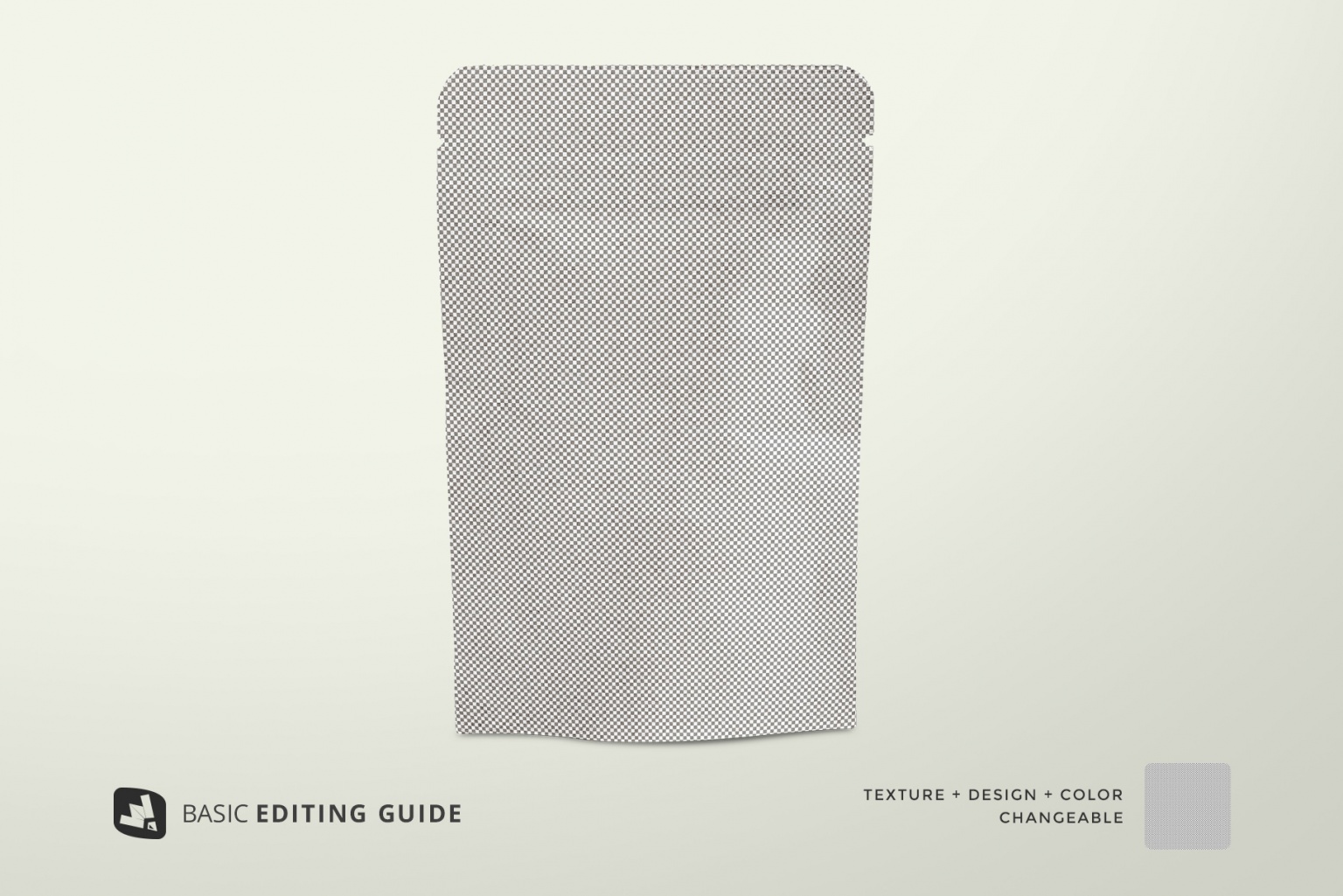 Craft Paper Pouch Packaging Mockup - Designertale