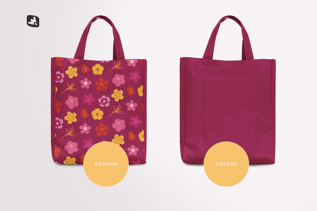 Front View Canvas Bag Mockup | Designertale