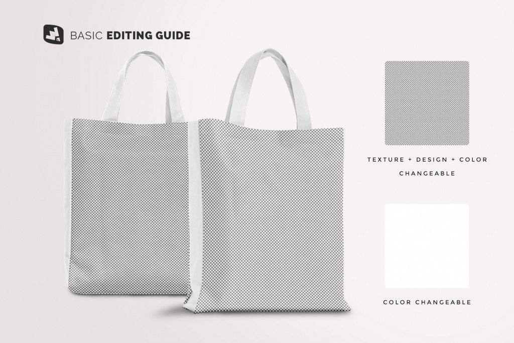 Front View Canvas Bag Mockup | Designertale