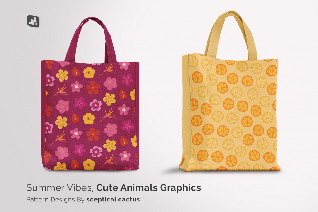 Front View Canvas Bag Mockup | Designertale