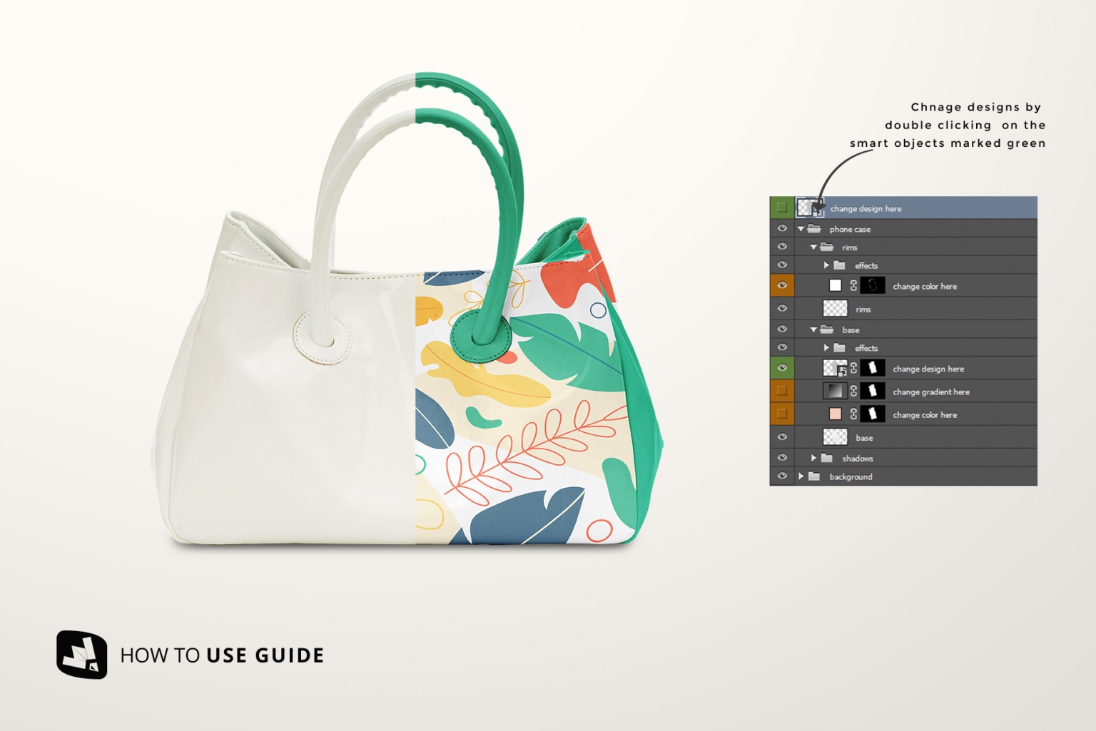 Female Handbag Mockup - Designertale