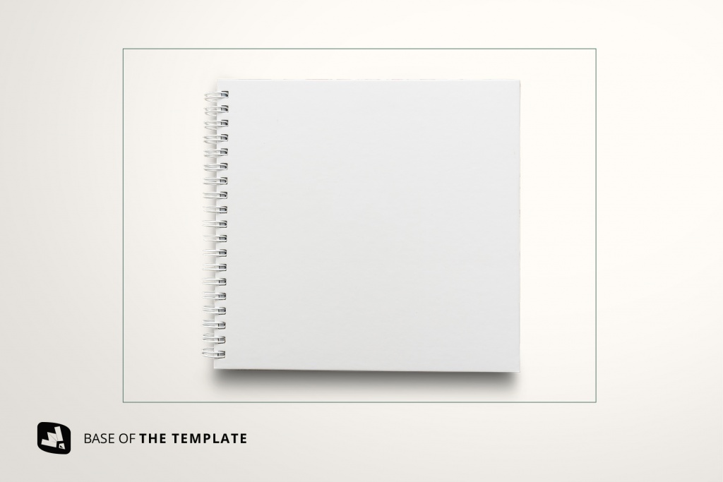 Top View Spiral Journal Cover Mockup - Designertale