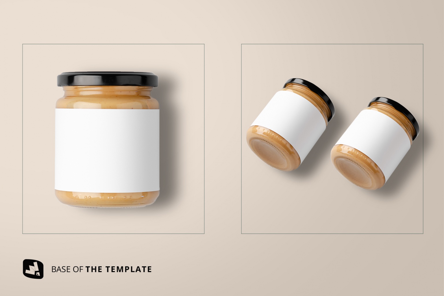 Organic Nut Butter Packaging Mockup - Designertale