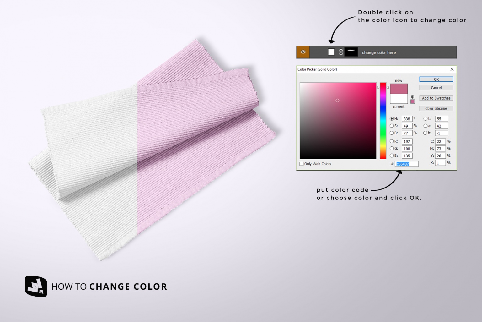 Top View Cloth Table Mat Set Mockup | Designertale