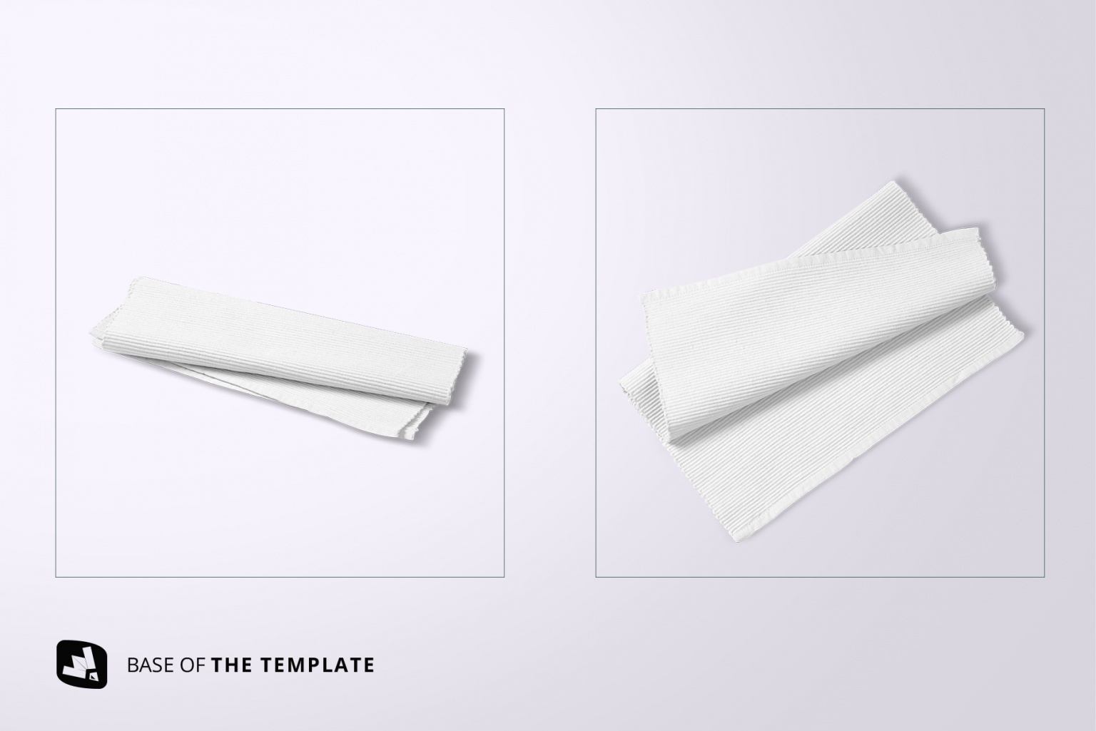 Top View Cloth Table Mat Set Mockup | Designertale