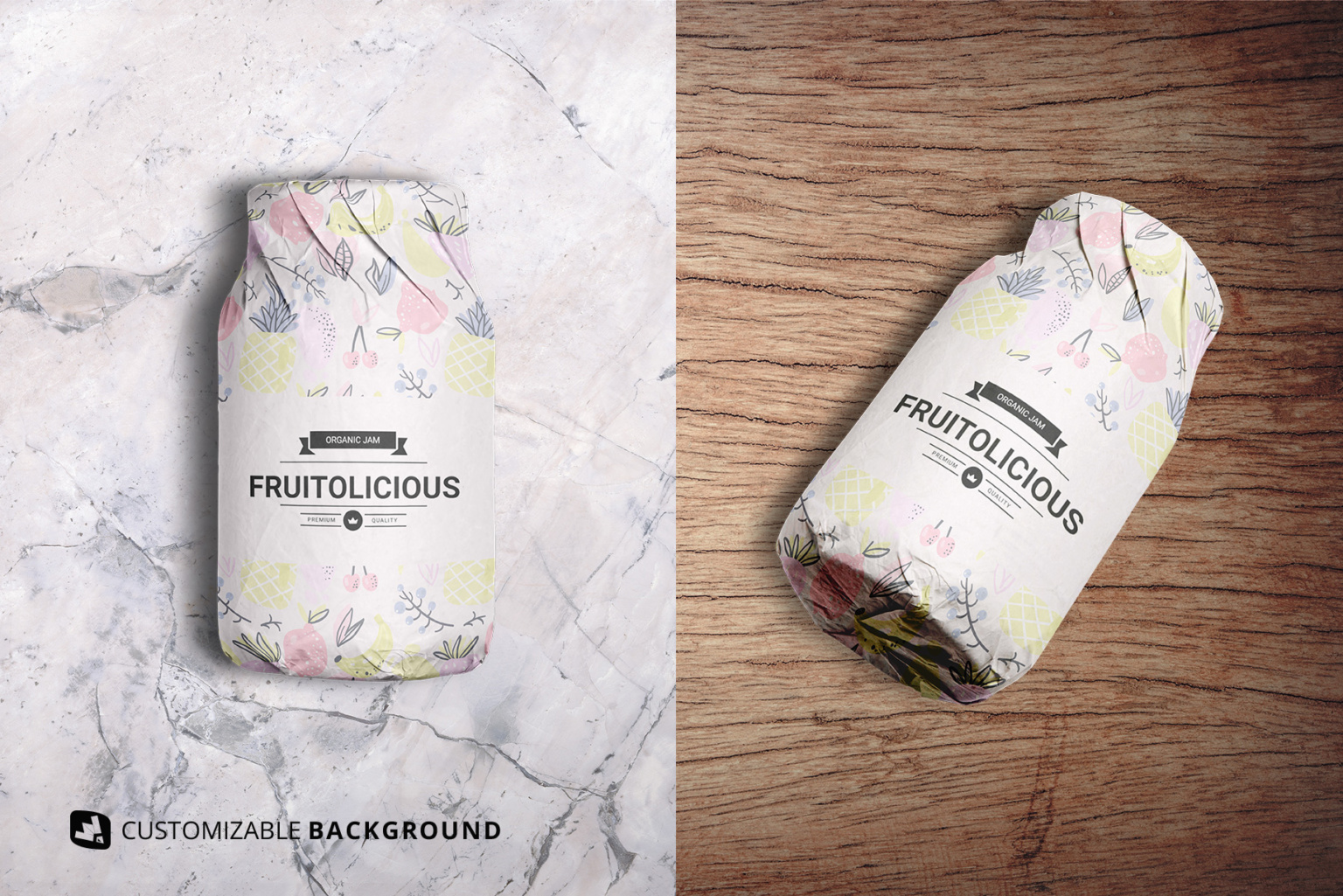 Recycled Paper Packaging Set Mockup - Designertale