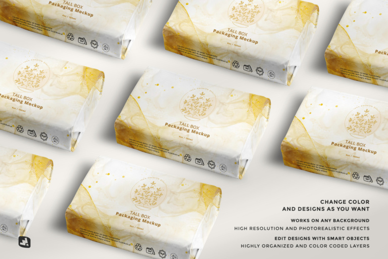 Wrap Box Soap Bar Packaging Mockup - Designertale