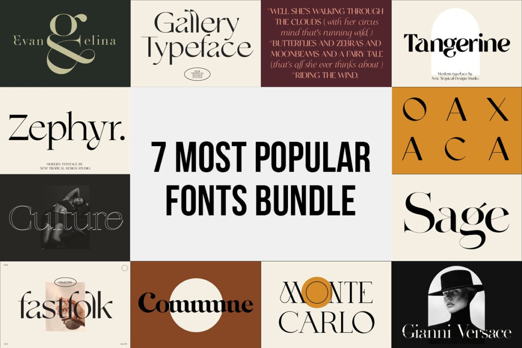Most Popular Font Bundles On The Web - Designertale