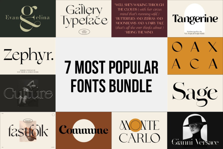 Most Popular Font Bundles On The Web - Designertale