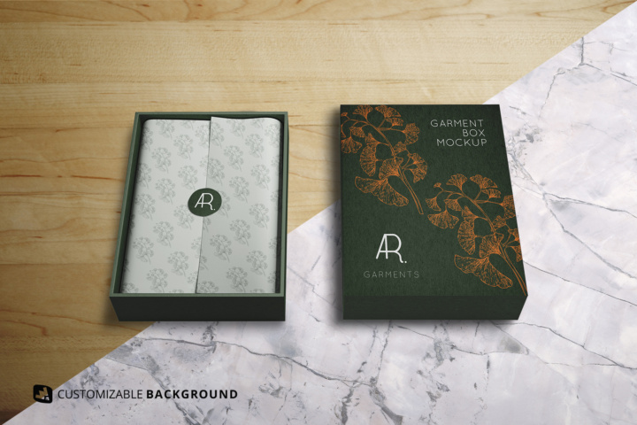 Garment Branding Box Mockup - Designertale