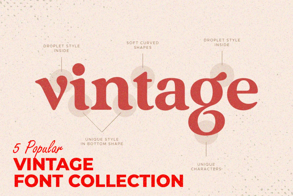 Top 5 Popular Vintage Fonts Designertale