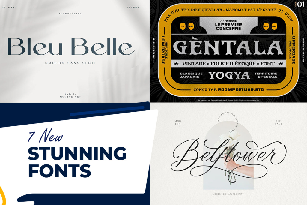 7 Newest Stunning Fonts - Designertale