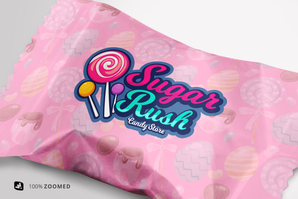 Candy Sachets Packaging Mockup - Designertale