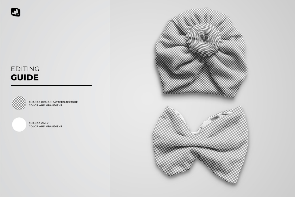 Infant Front Knot Headbands Mockup | Designertale