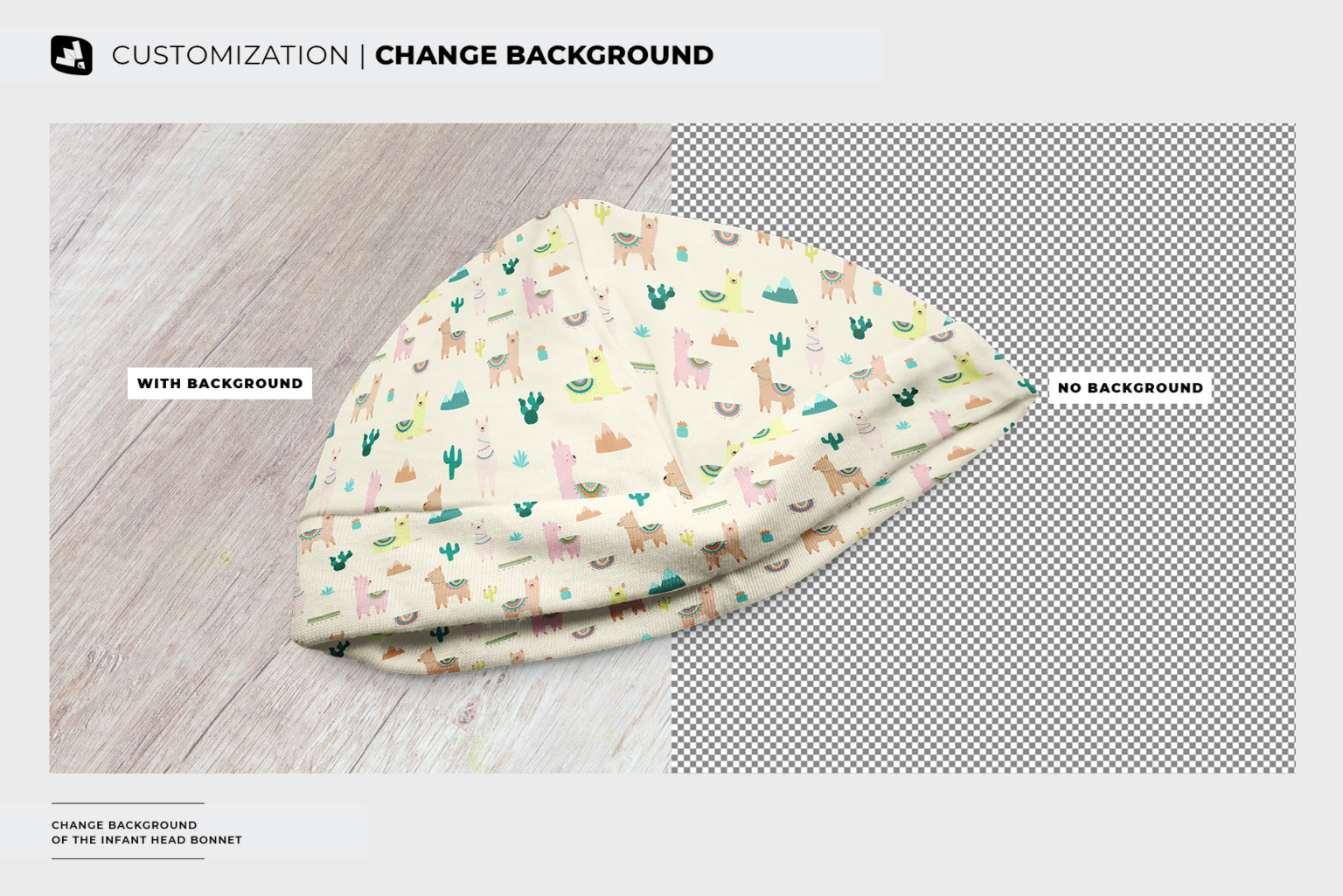 Infant Head Bonnet Mockup - Designertale