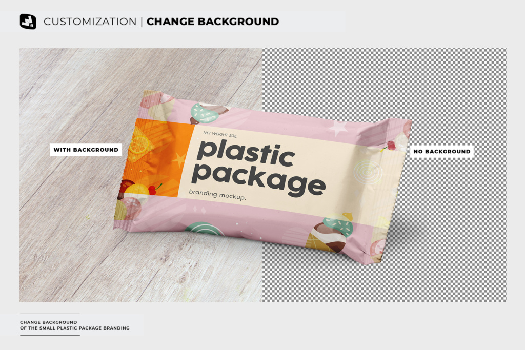 Plastic Package Branding Mockup - Designertale