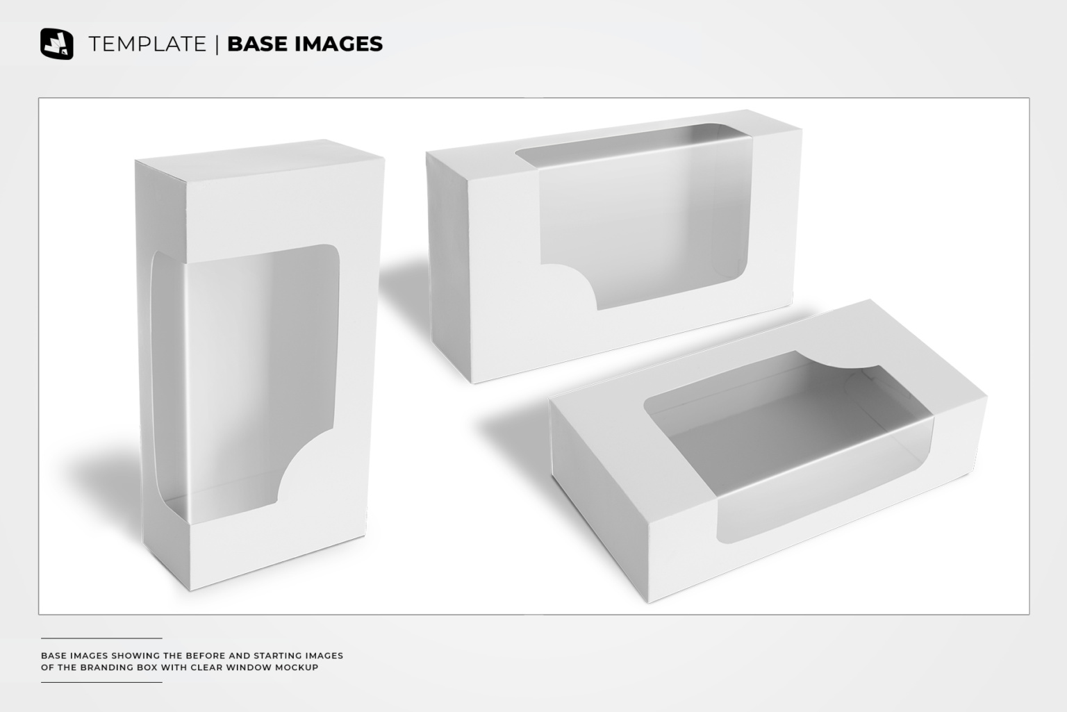 Branding Box With Clear Window Mockup | Designertale