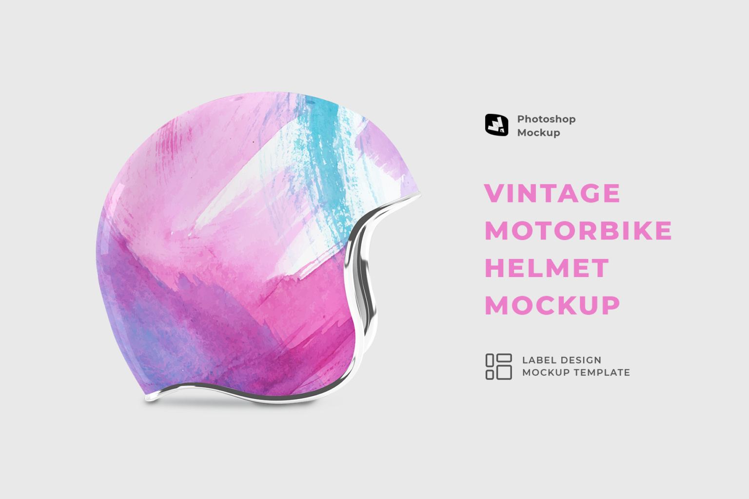 Vintage Motorbike Helmet Mockup | Designertale