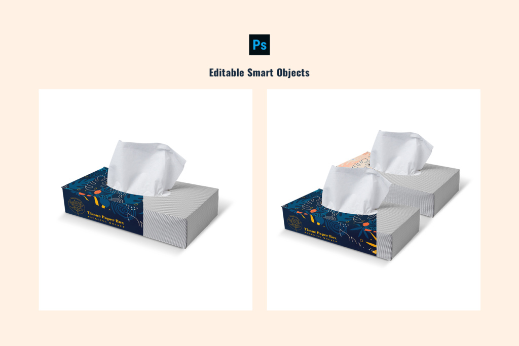 Tissue Paper Box Packaging Mockup - Designertale