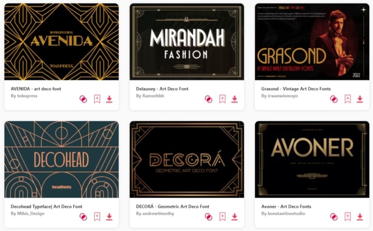 31+ Best Art Deco Fonts To Replicate The Look And Feel Of 1920s Design ...
