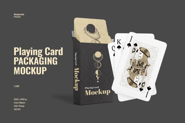 Playing Card Packaging Mockup - Designertale