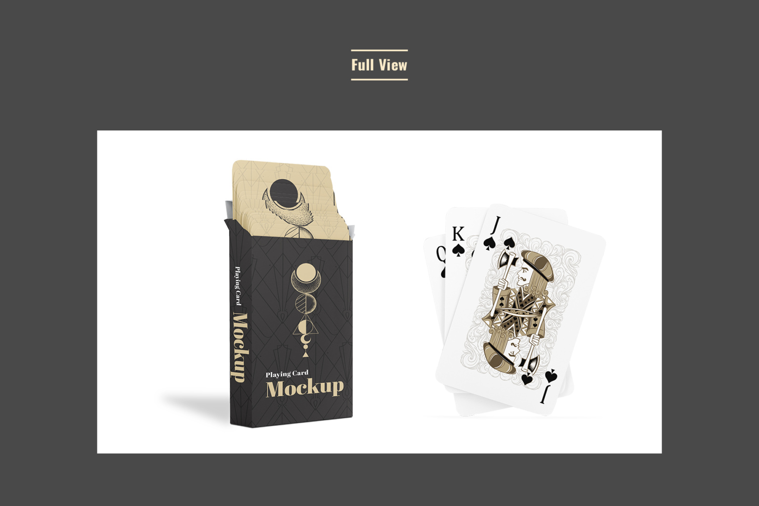 Playing Card Packaging Mockup - Designertale