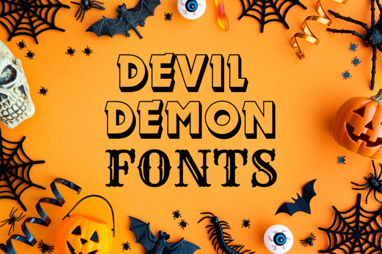 9+ Best Devil Demon Fonts Unleashed | Sinister Styles for Striking Text ...