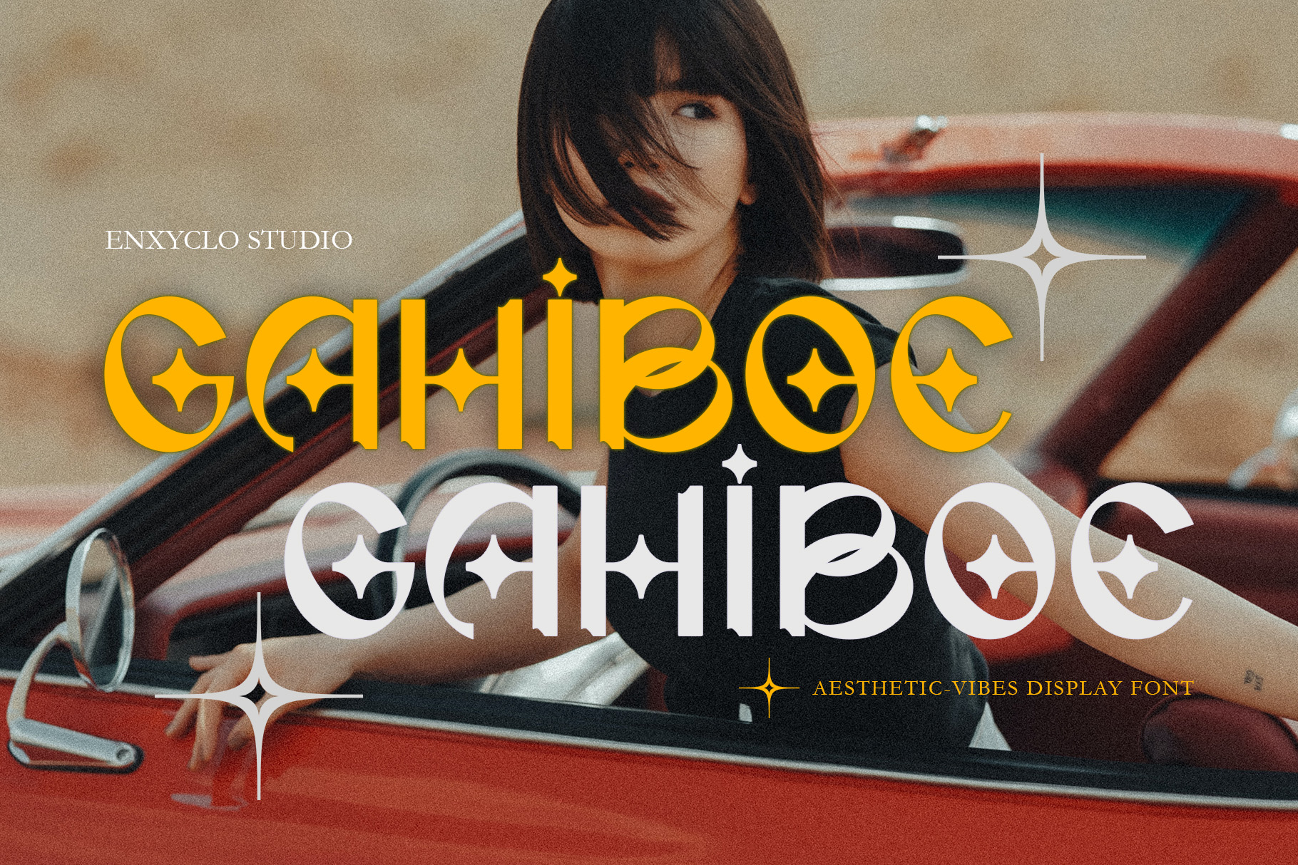 Gahiboe - Unique Boho Retro Font | Designertale