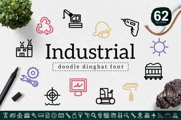 9+ Best Industrial Fonts for Creative Projects - Designertale